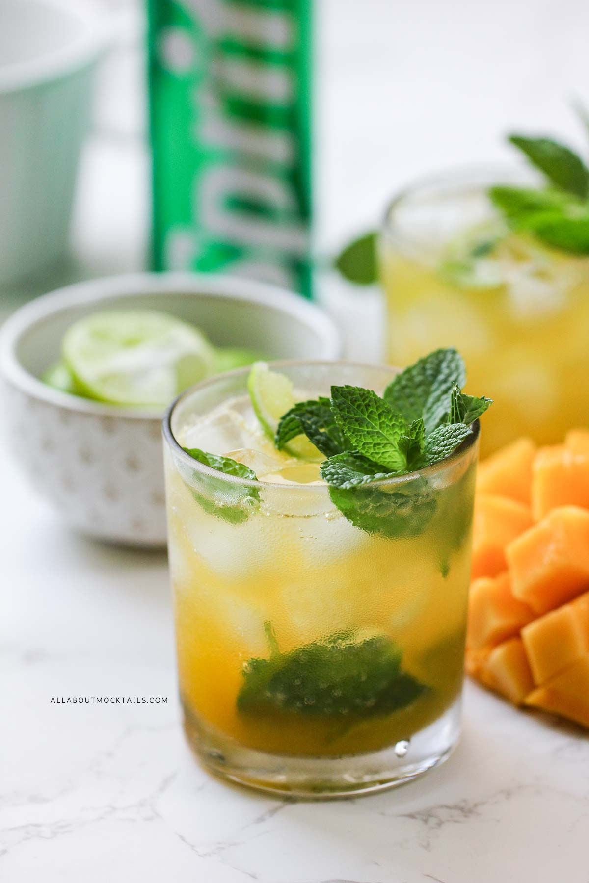 Mango Mocktail (With Mint and Lime)