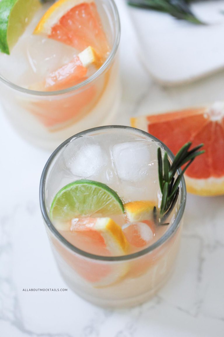Grapefruit Rosemary Mocktail