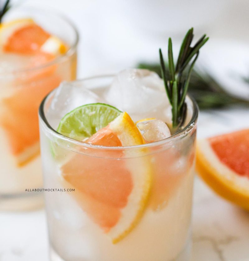 Grapefruit Rosemary Mocktail