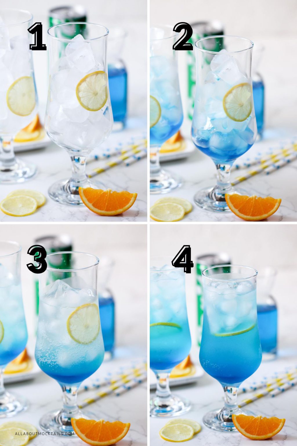 Blue Curacao Mocktail (Blue Mocktail)