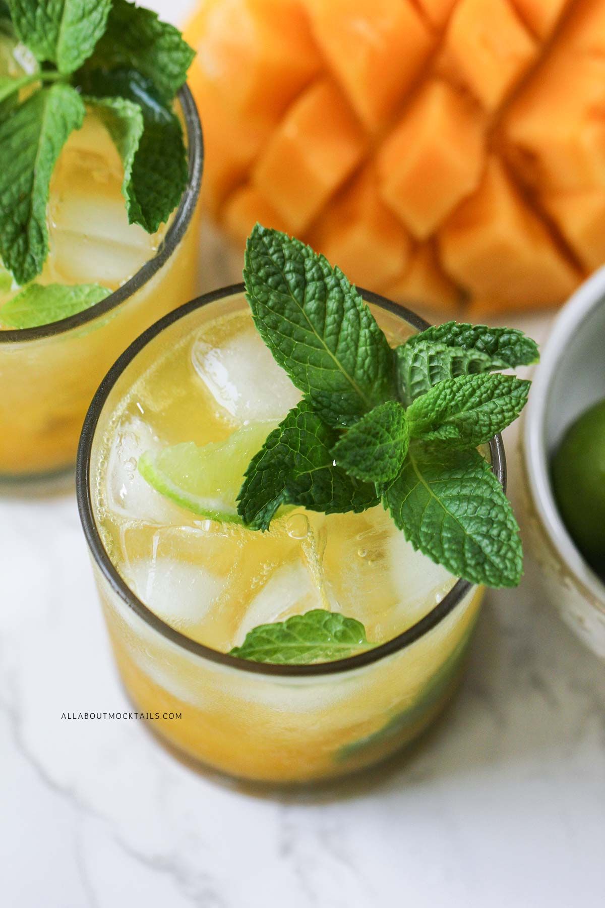 Mango Mocktail (With Mint and Lime)