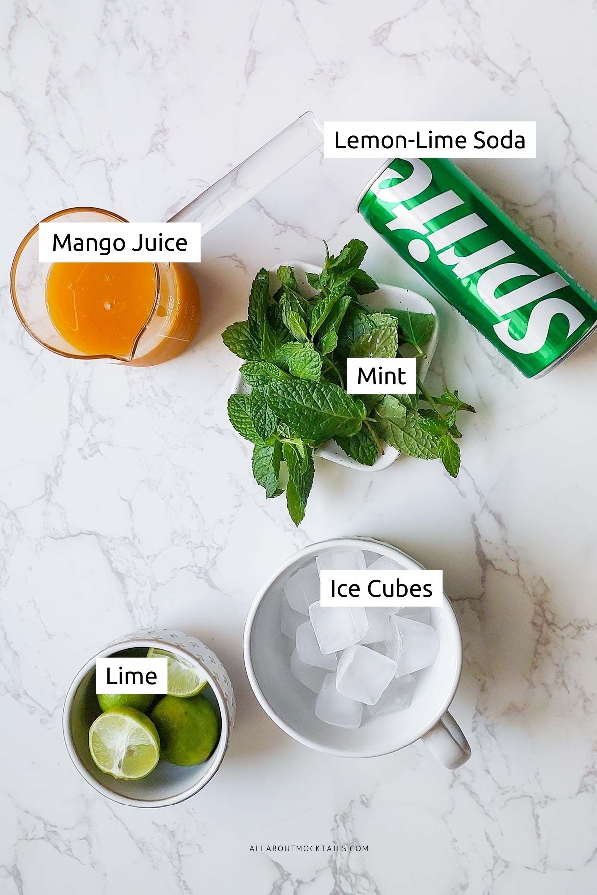 Mango Mocktail (With Mint and Lime)