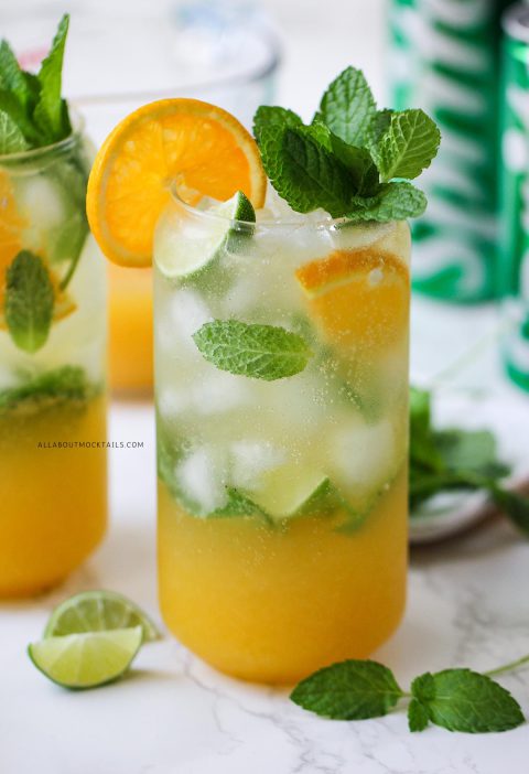 Virgin Mojito Recipe (Non-alcoholic Mojito Mocktail)