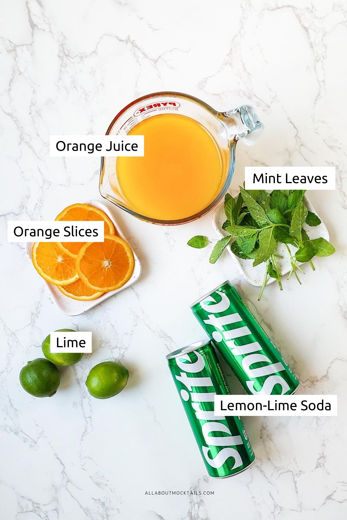 Orange Mojito Mocktail