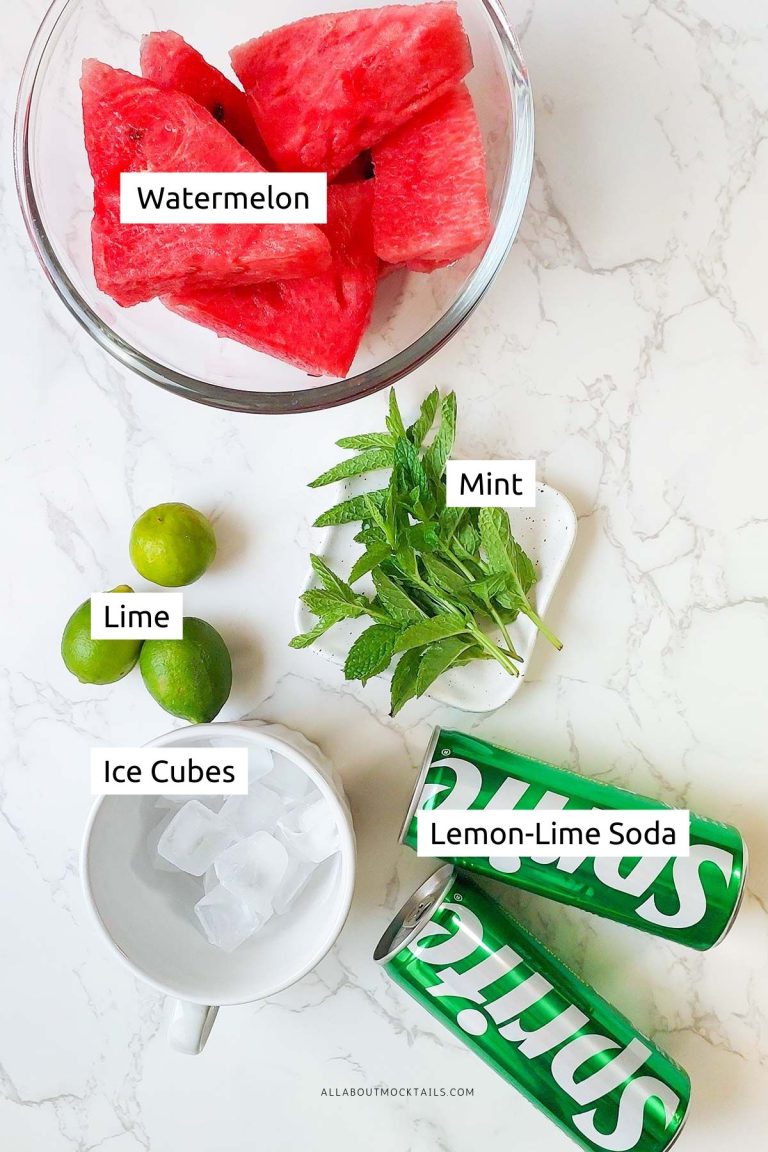 Watermelon Mocktail (With Mint and Lime)