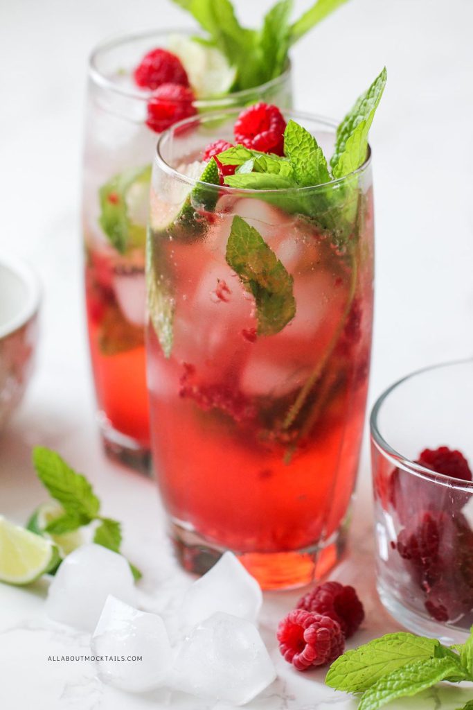 Raspberry Mojito Mocktail