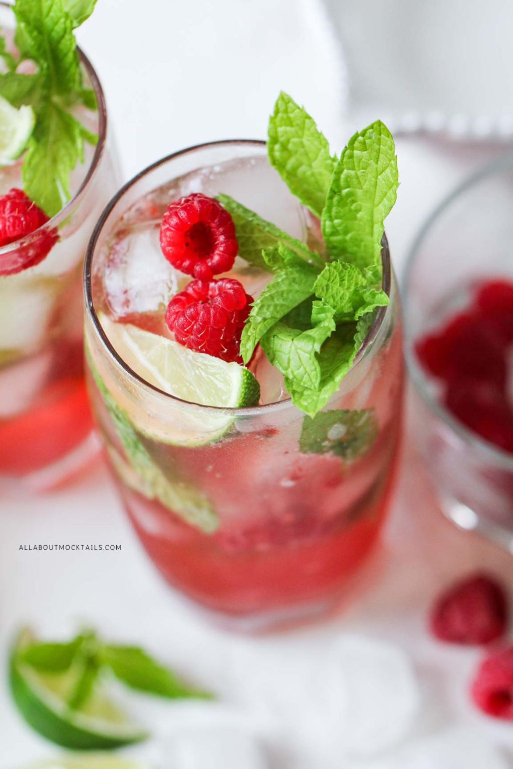 Raspberry Mojito Mocktail