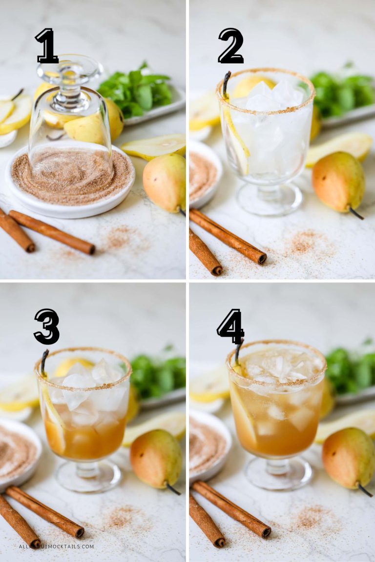 Sparkling Pear Mocktail