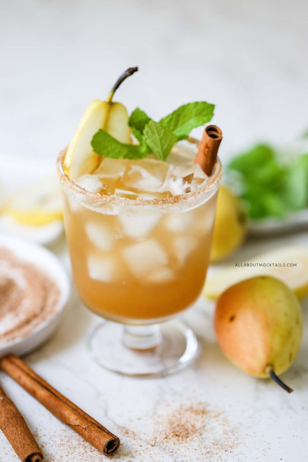 Sparkling Pear Mocktail