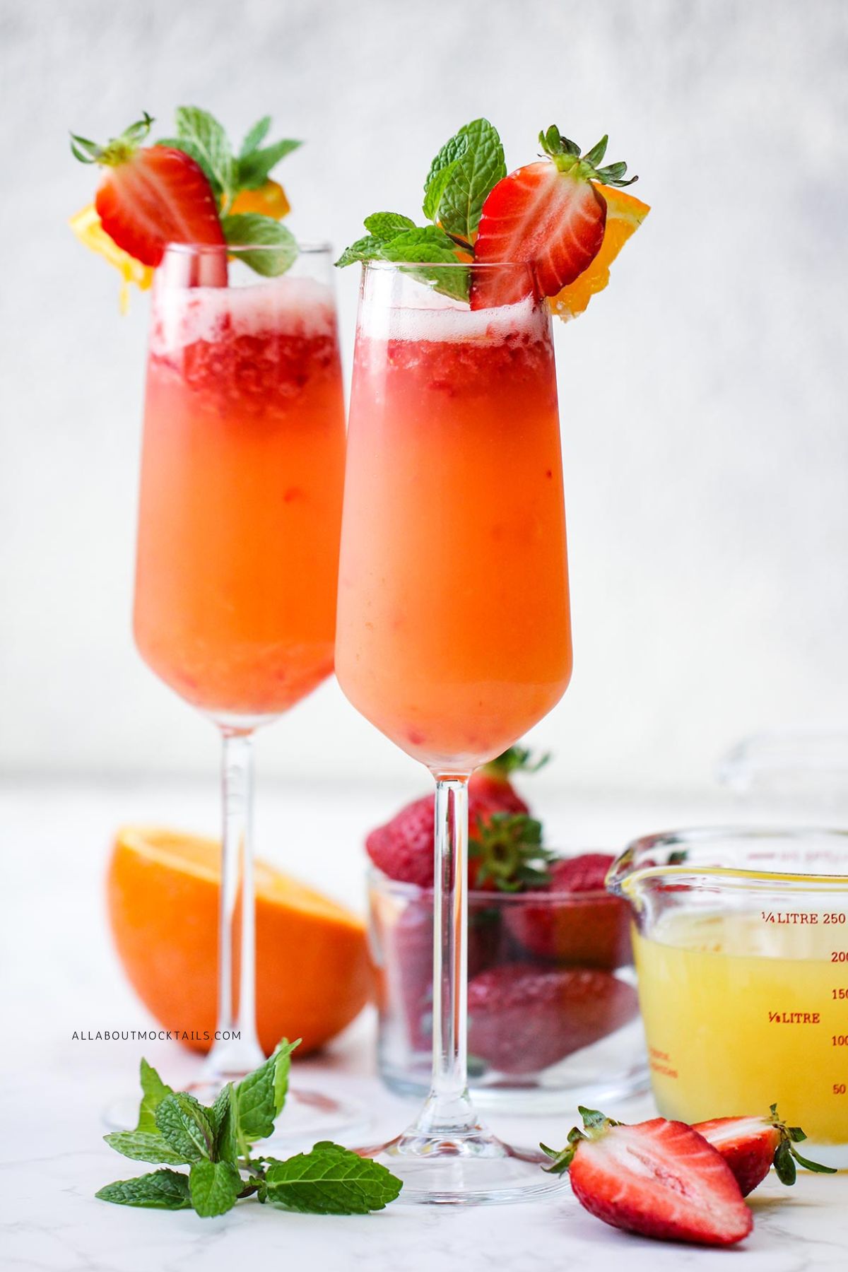 Strawberry Mimosa Mocktail