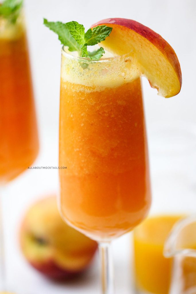 Non-Alcoholic Peach Bellini
