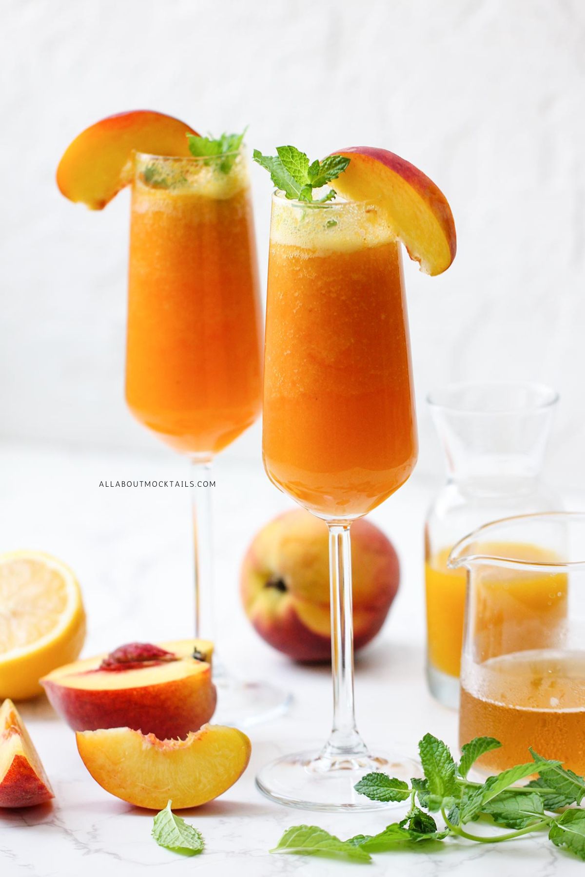 Non-Alcoholic Peach Bellini